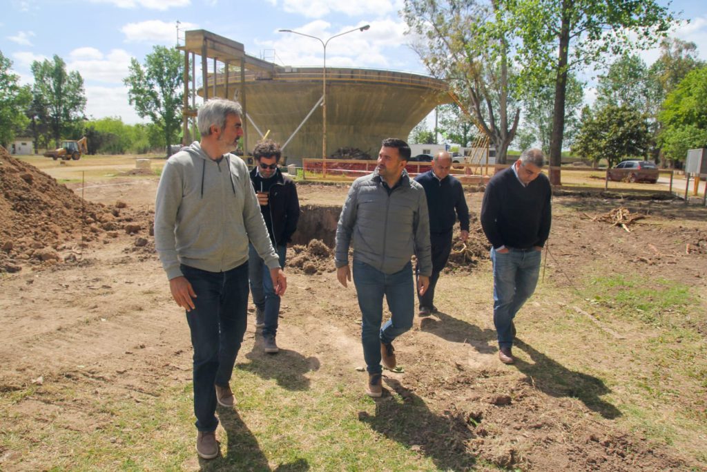Durañona visitó importantes obras de saneamiento en Areco - Días de Areco